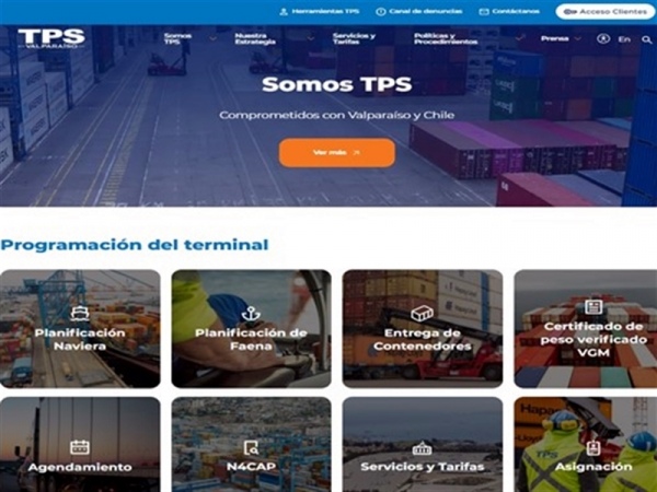 TPS lanza su nueva página web - MundoMaritimo