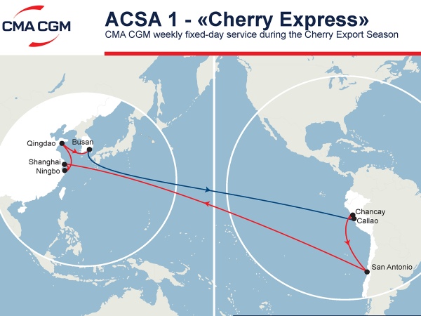 CMA CGM anuncia el lanzamiento del servicio Cherry Express 2025 ...